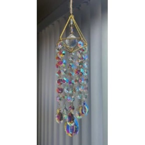 Accents | New Crystal Suncatchers Hanging Wind Chime Style Garden ...